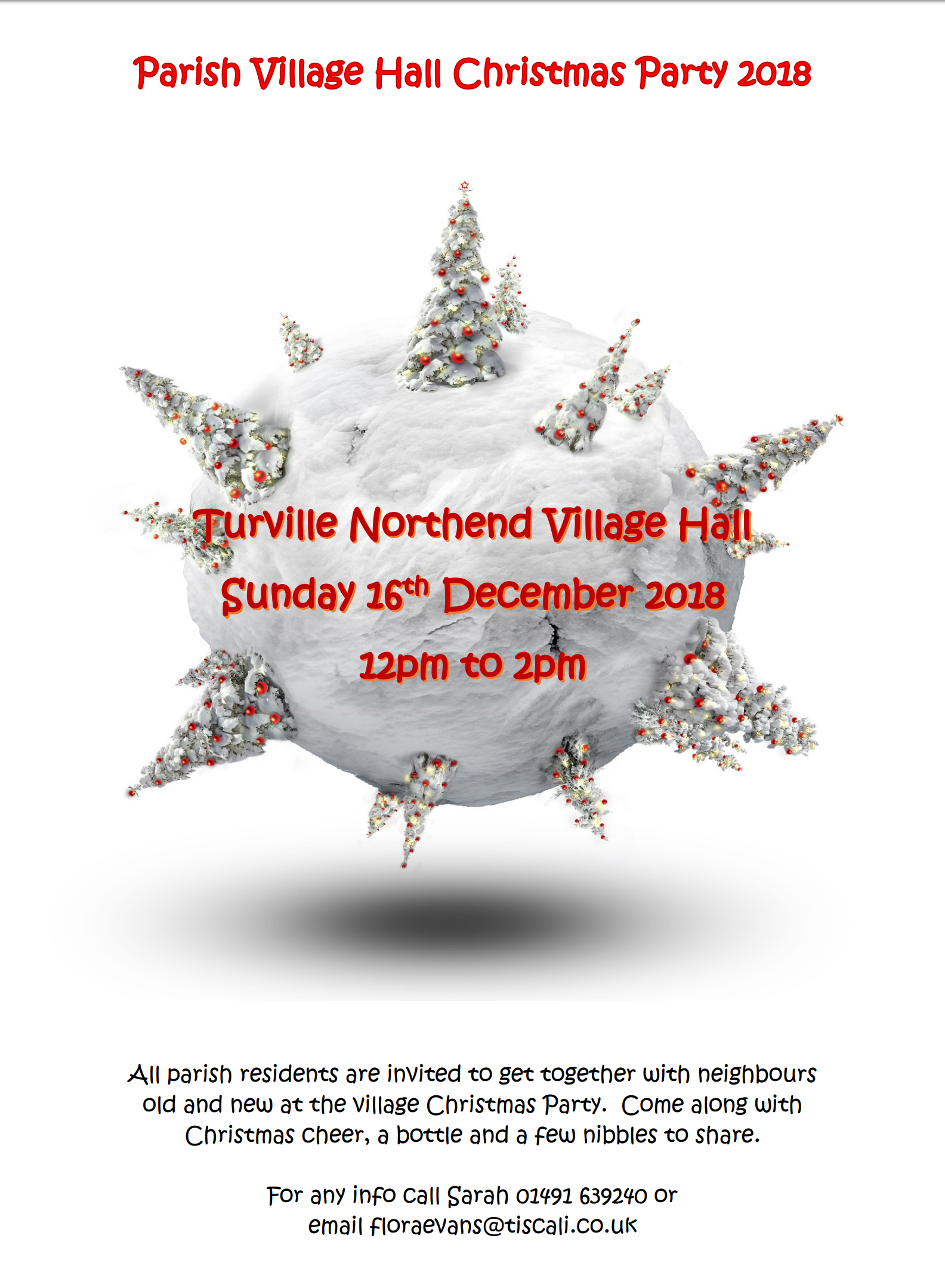 Parish Christmas Party 2018 – Sunday 16th December – Turville Parish ...